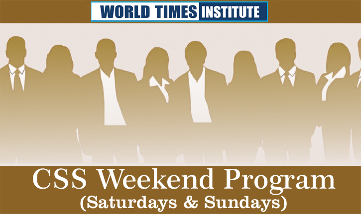 CSS Weekend Program from 18th March – Jahangir's World Times