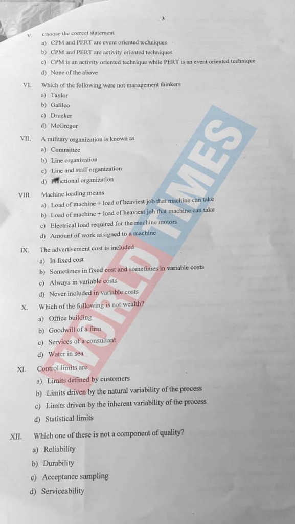 PMS-2019 Principle of Engineering Paper II – Jahangir's World Times