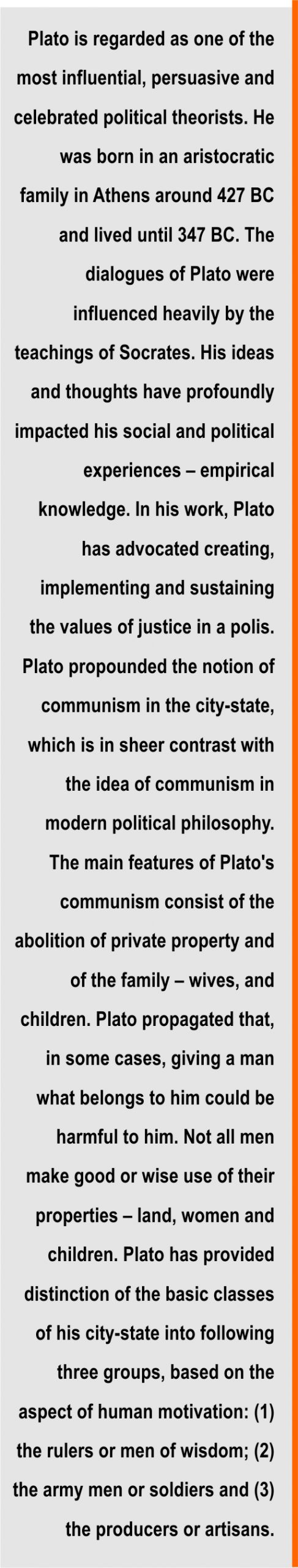 Plato's Idea of Communism and its Critique - Jahangir's World Times