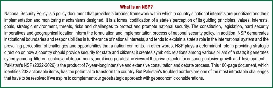National Security Policy of Pakistan 2022-2026 - Jahangir's World Times