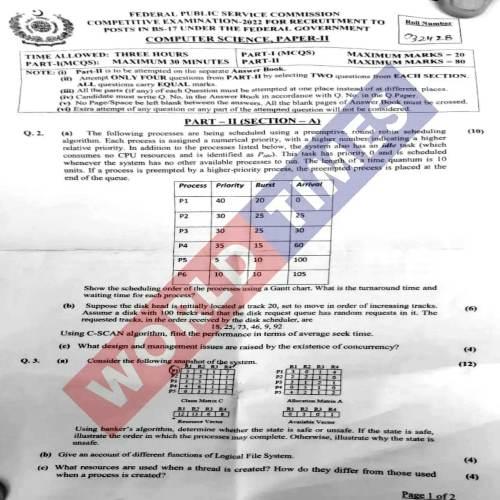 CSS Paper Computer Science Paper II 2022 – Jahangir's World Times