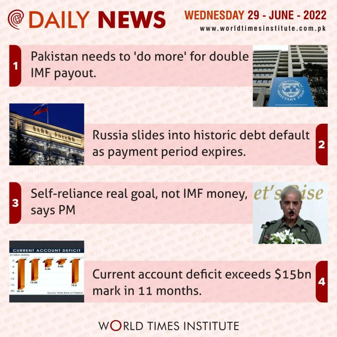 Daily News 29-06-2022 – Jahangir's World Times