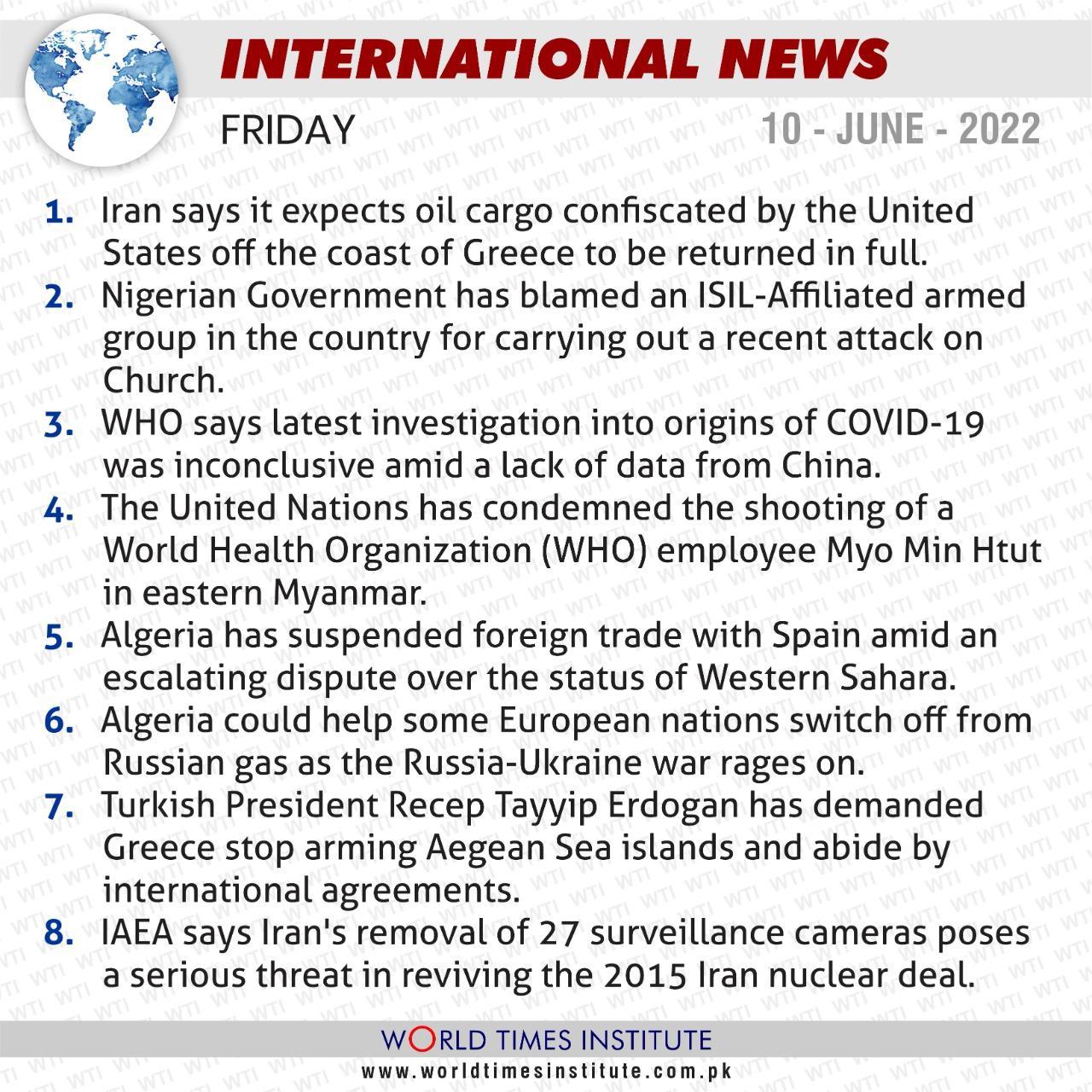 International News 10-06-22 – Jahangir's World Times