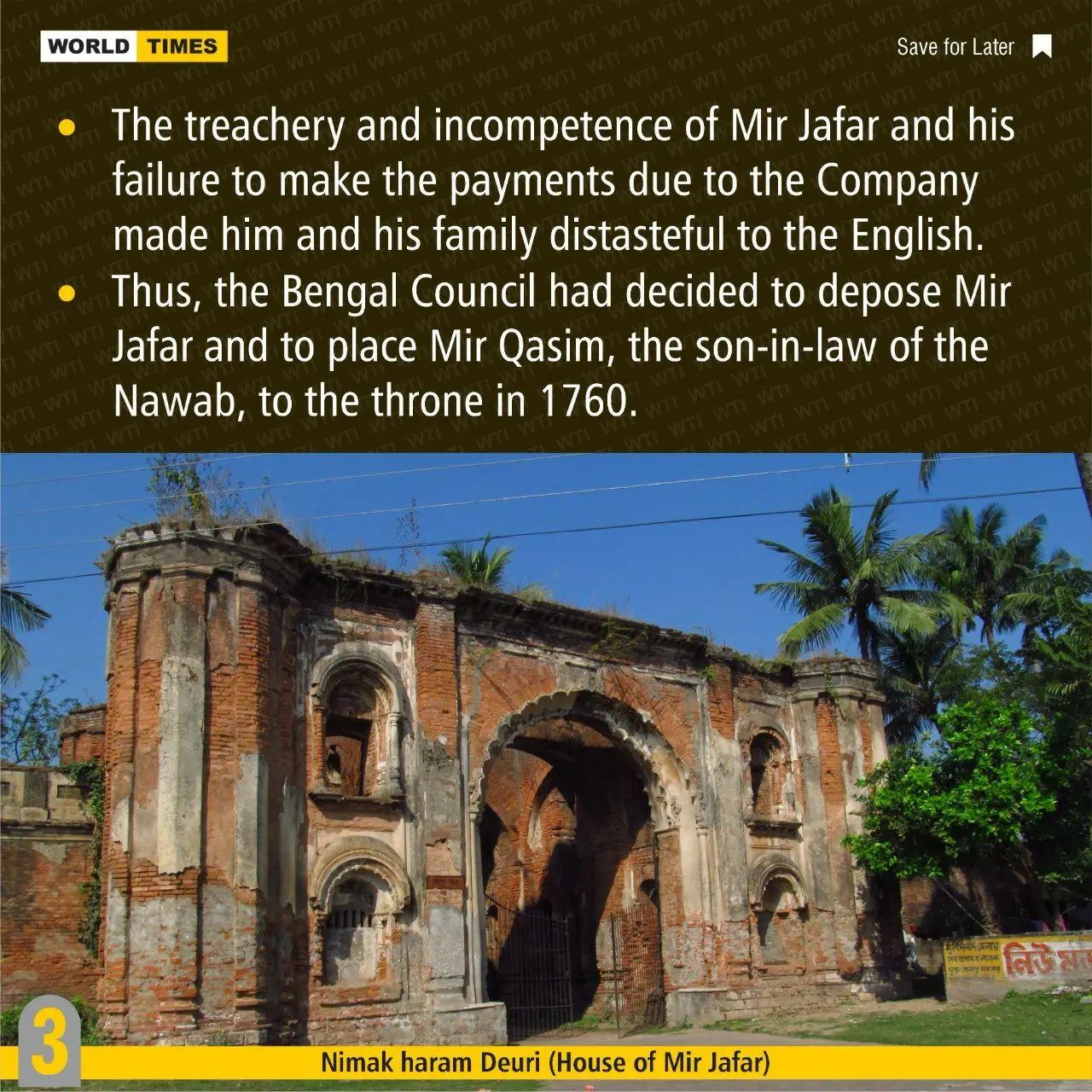 MIR JAFAR Reign as Ruler of Bengal - Jahangir's World Times