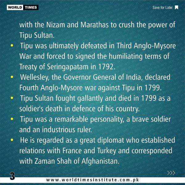 The Tipu Sultan of Mysore (1782 – 1799 AD) 26-09-2022 – Jahangir's ...