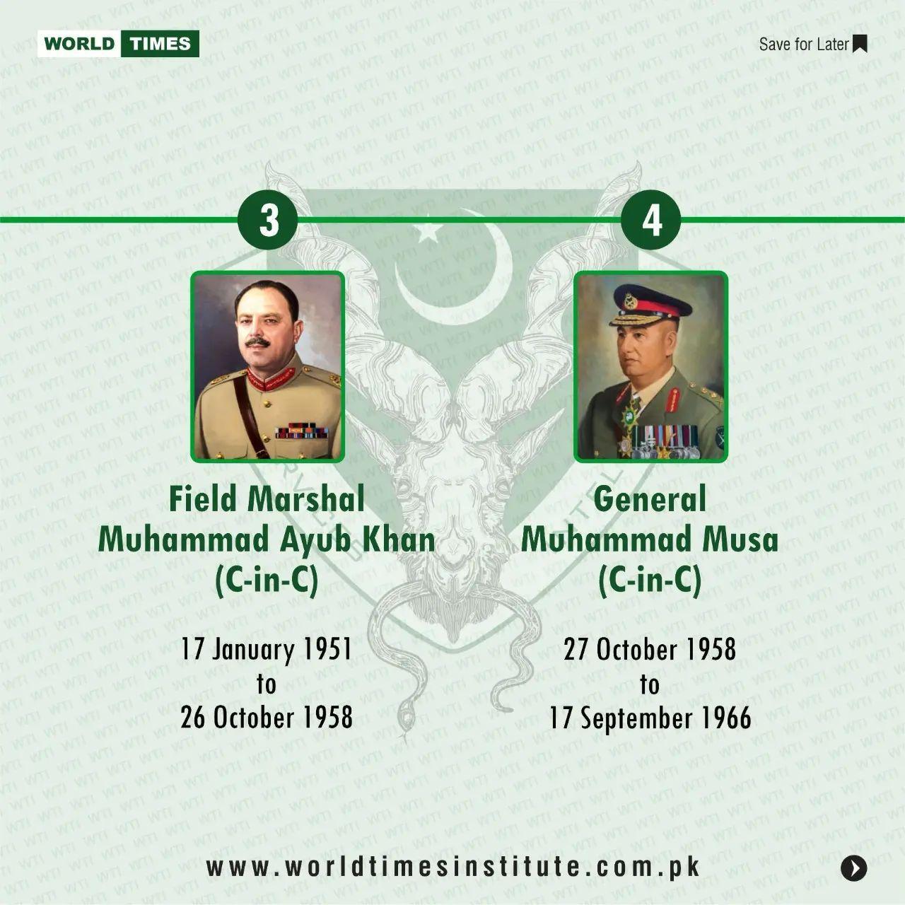 Former Army Chiefs of Pakistan (1947 - 2022) 27-11-2022 - Jahangir's ...