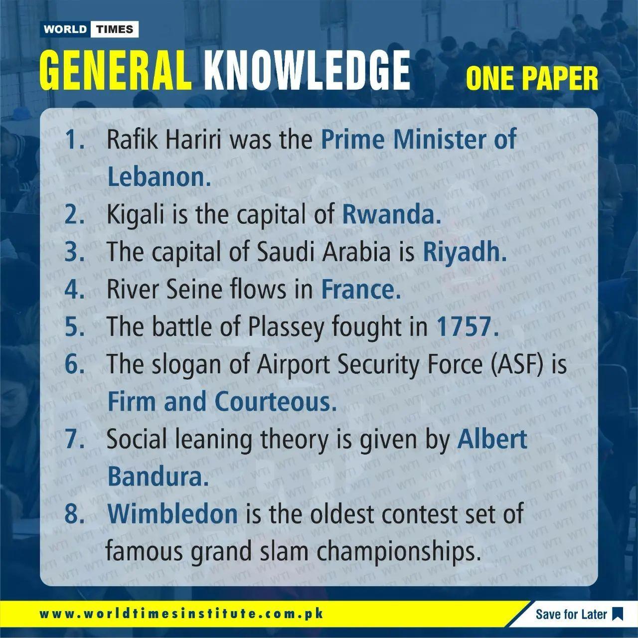 General Knowledge 09-11-2022 - Jahangir's World Times
