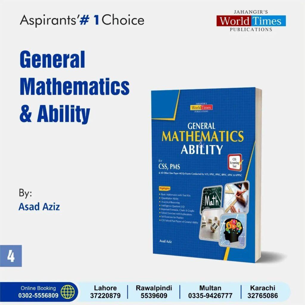 Best Books for General Science & Ability and General Mathematics ...