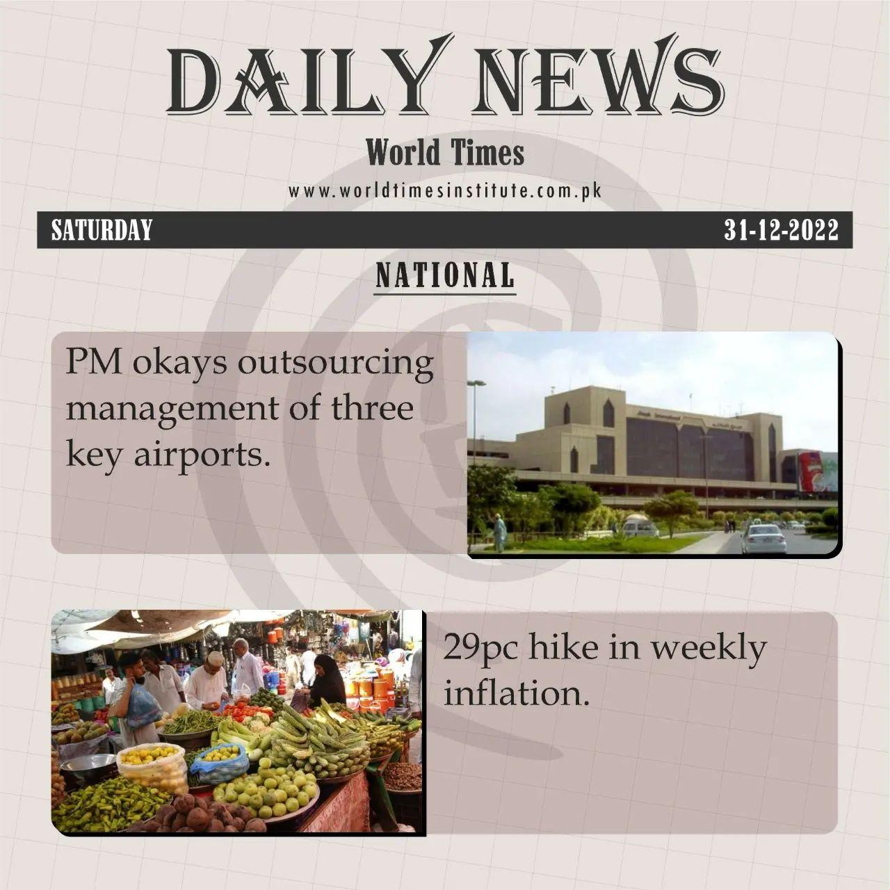 Daily News 31-12-2022 - Jahangir's World Times