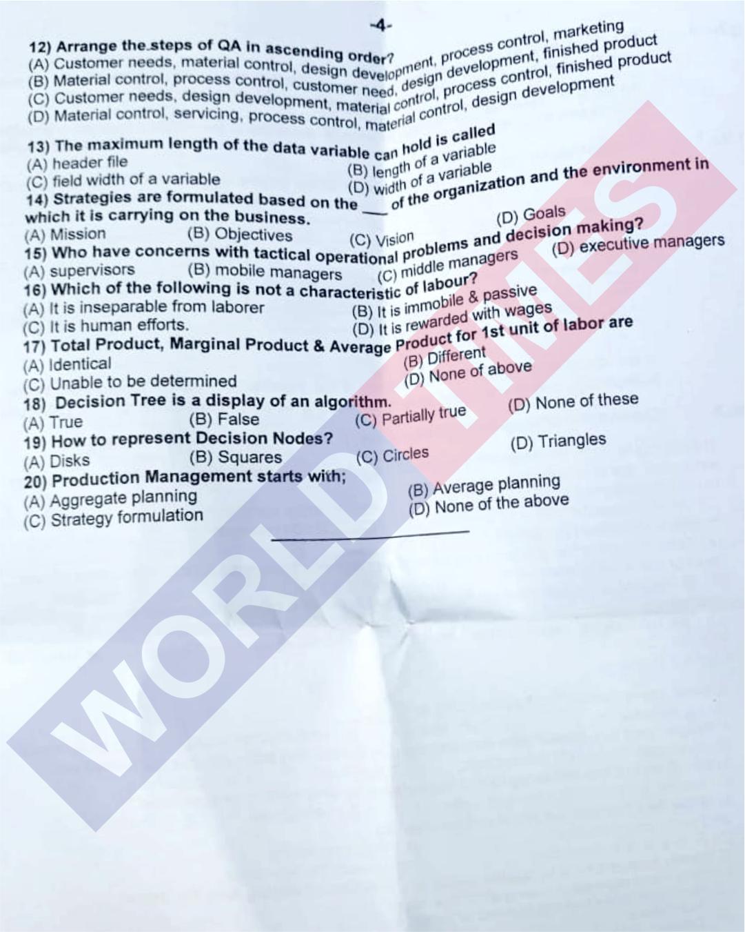 PMS Paper 2023 Principle of Engineering (Paper-II) - Jahangir's World Times