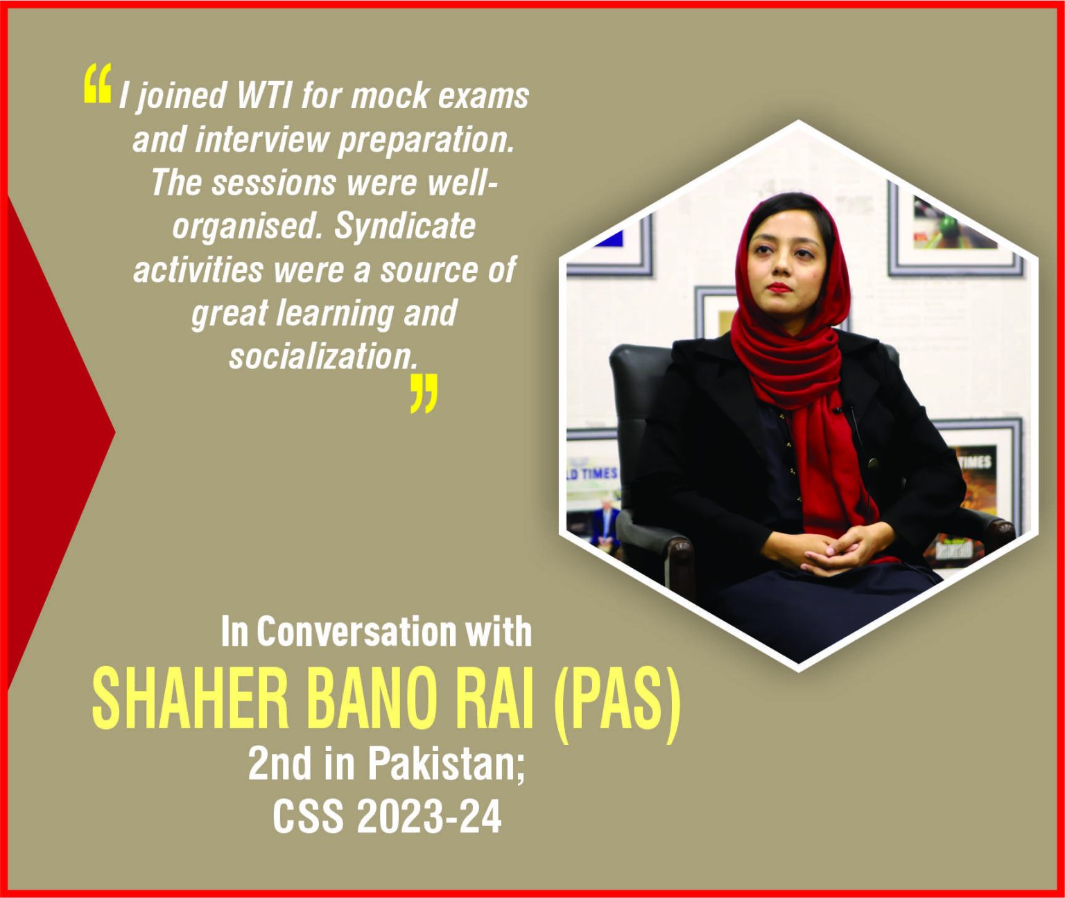 In Conversation with Shaher Bano Rai (PAS) – Jahangir's World Times